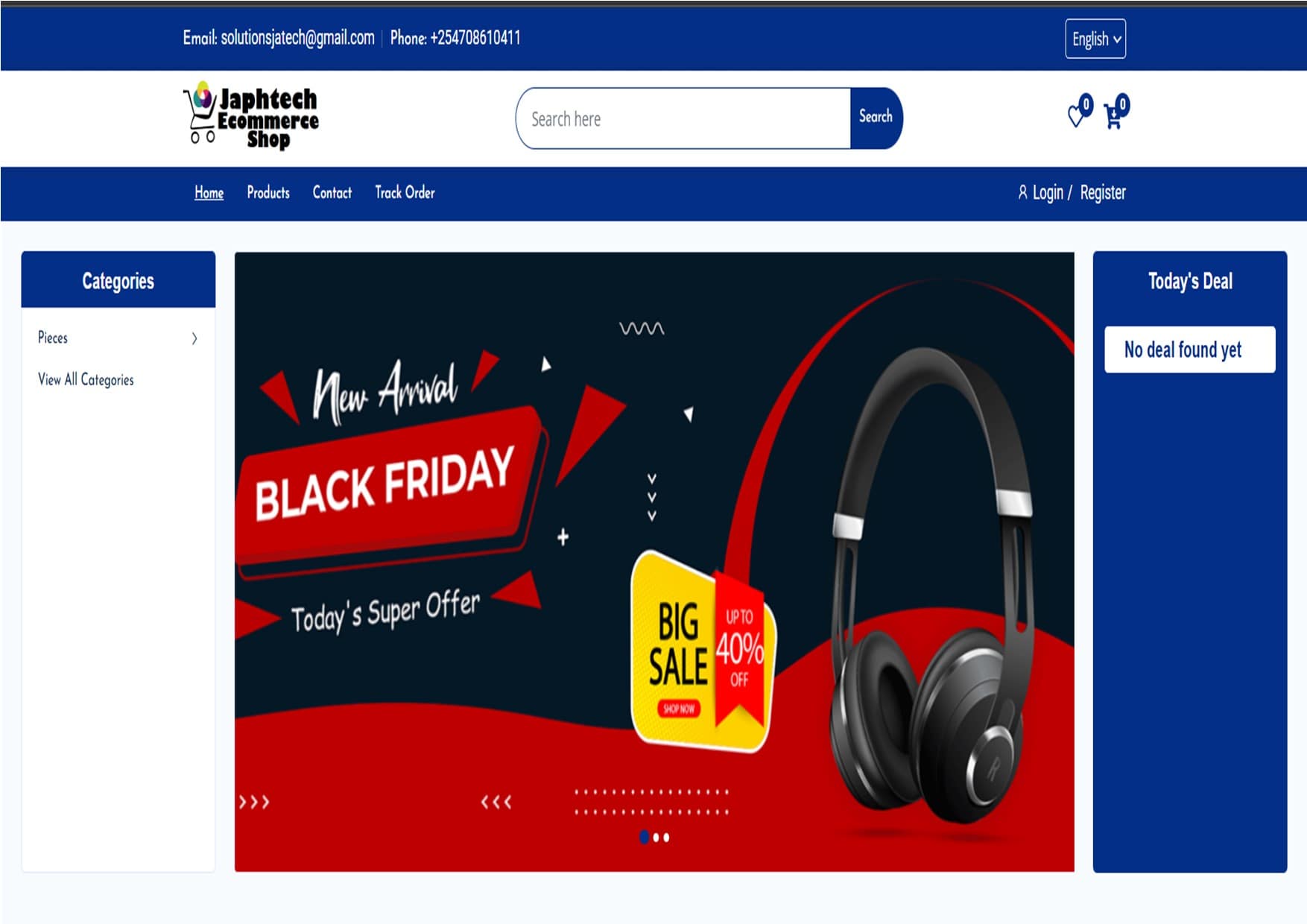 E-commerce Website - Japhtech Solutions